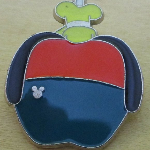 Disney | Accessories | Disney Hidden Mickey Goofy Apple Pin | Poshmark
